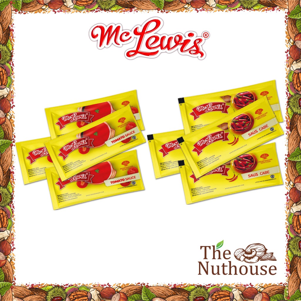 Jual SACHET Mc Lewis Tomato / Chili Sauce 25 x 8gr [McLewis Saos Tomat ...