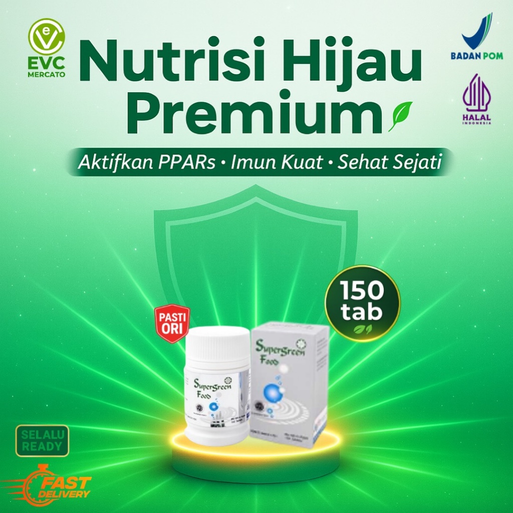 Jual Supergreen Food – Suplemen Spirulina Chlorella Alami | Detox, Imun ...