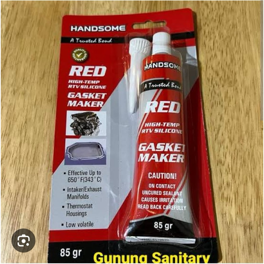 Jual Lem red silicone HANDSOME 85 Gram gasket maker asli 85 Gram ...