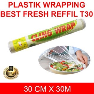 Jual PLASTIK CLING WRAP | BEST FRESH CLING WRAP REFILL 30 CM x 30 M ...