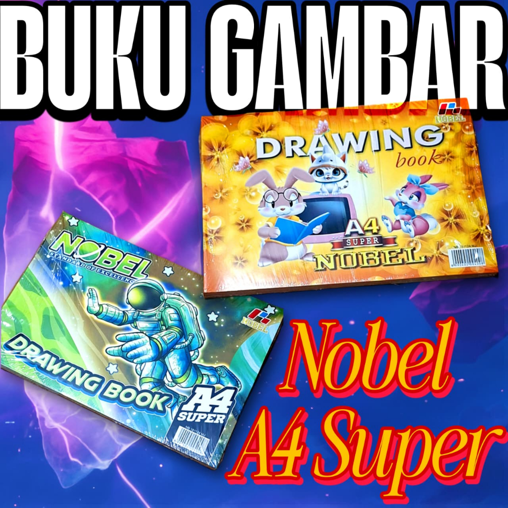 Jual Buku Gambar A4 Super – Pack Isi 10 Merek Nobel | Shopee Indonesia