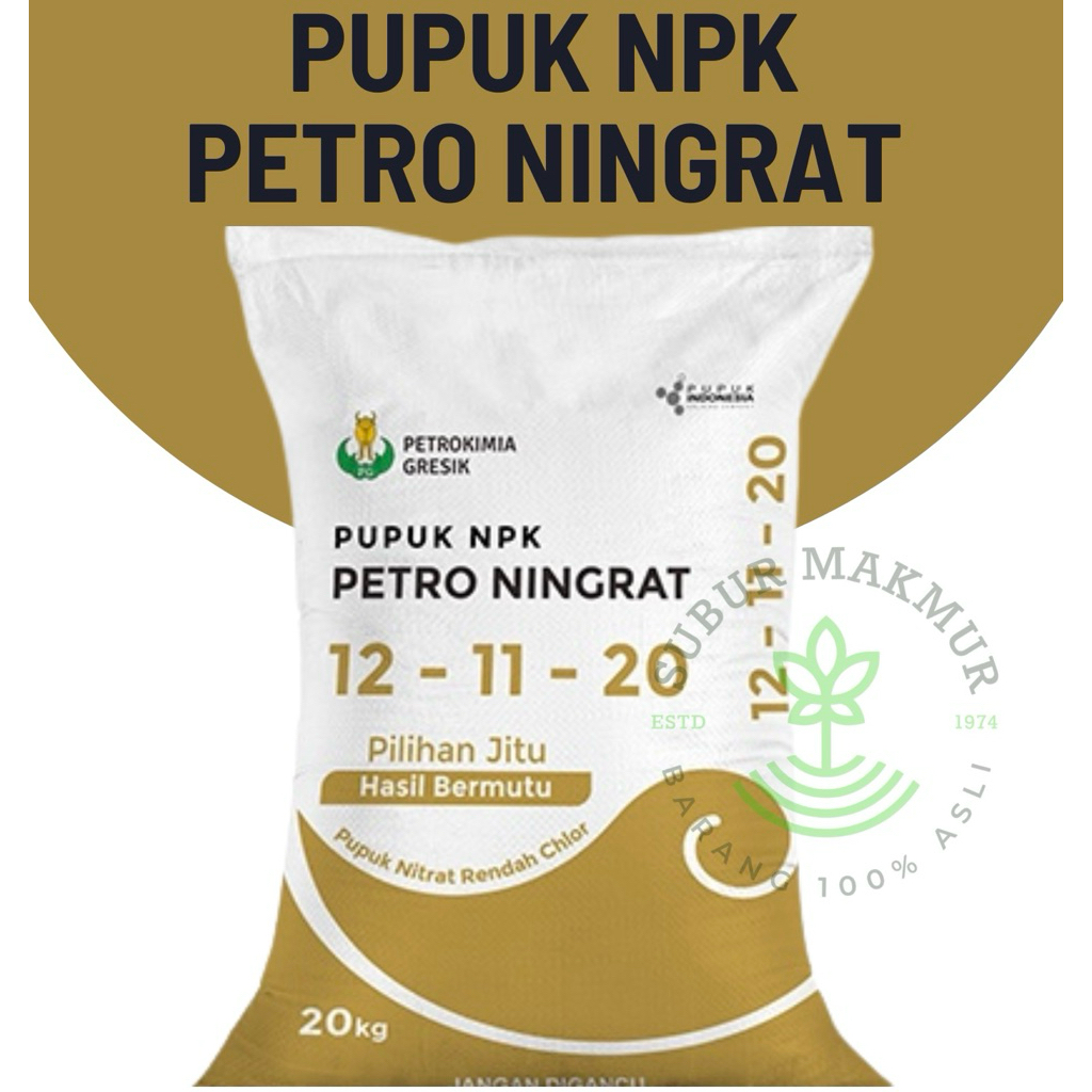Jual Pupuk NPK Petroningrat 20kg NPK 12-11-20 Petrokimia Gresik Pupuk ...