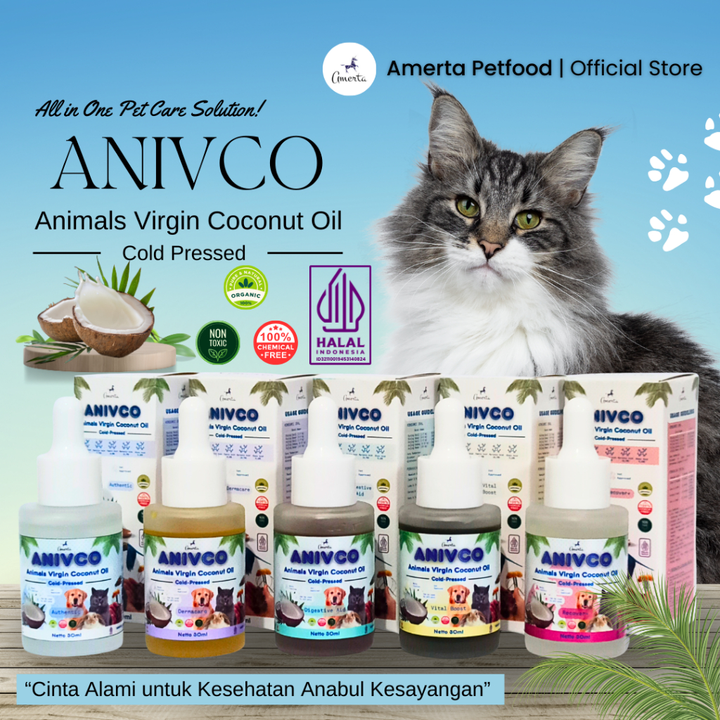 Jual ANIVCO Animals Virgin Coconut Oil (VCO) Hewan Peliharaan Vitamin ...