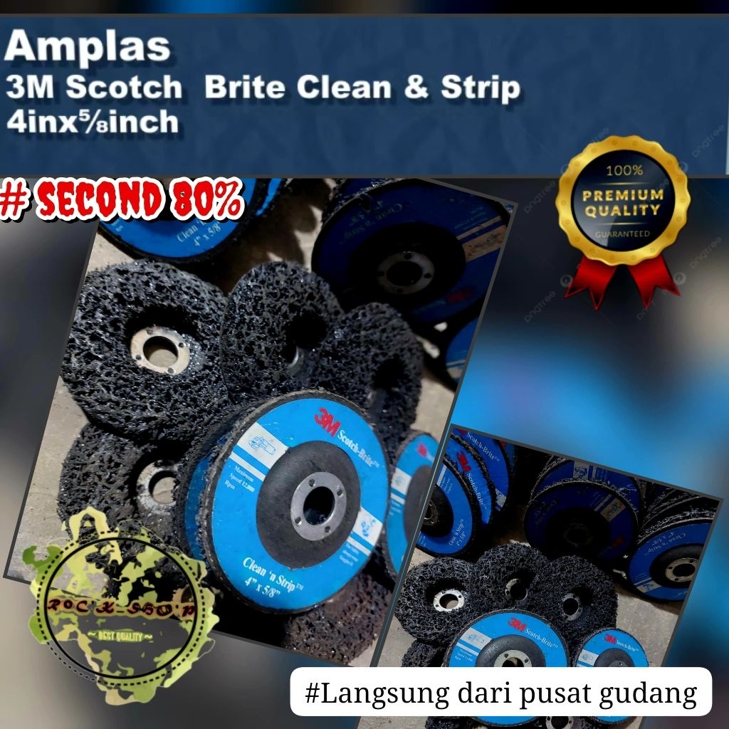 Jual AMPLAS 3M SCOTCH BRITE CLEAN & STRIPE SECOND , Amplas sarang tawon ...
