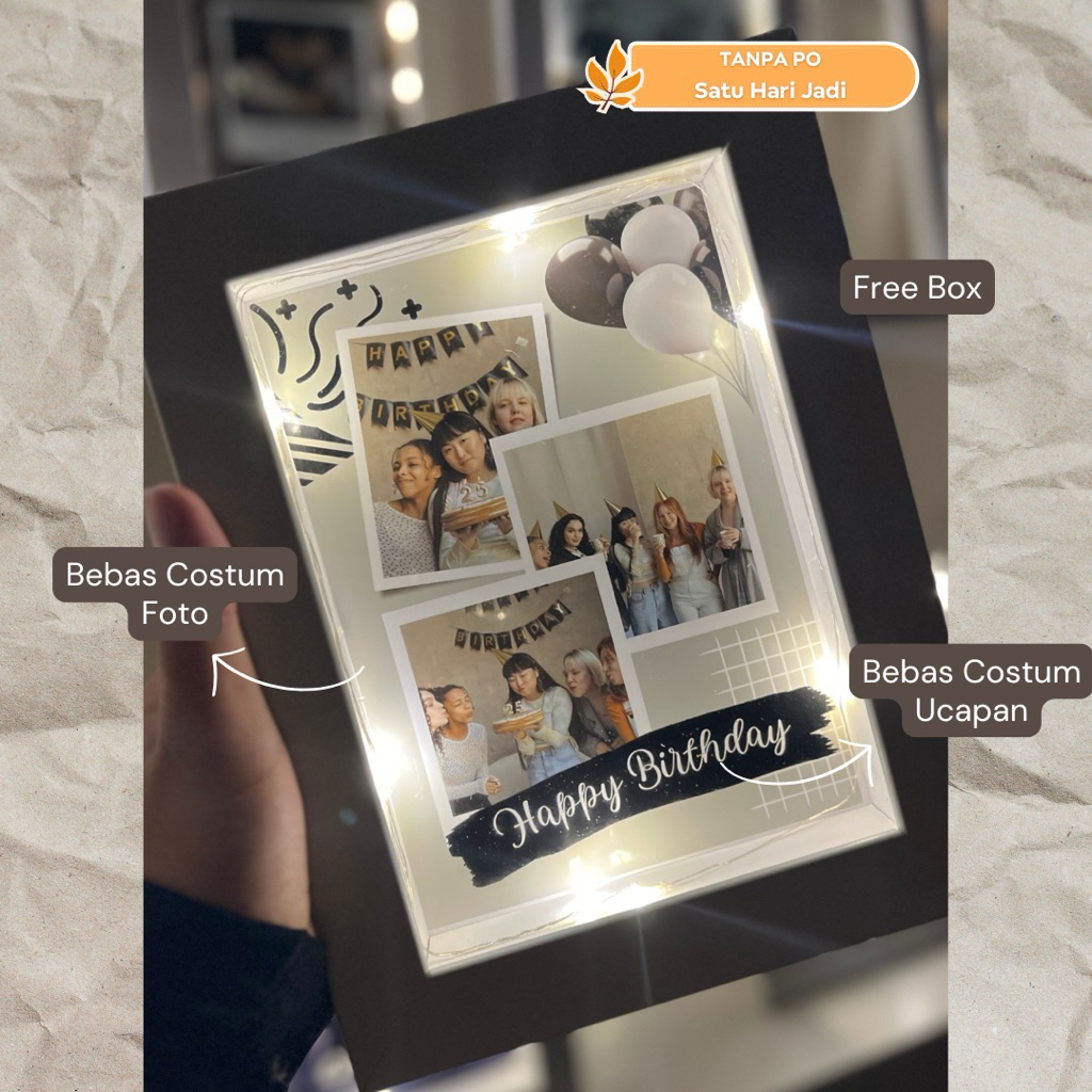 Jual Ready! Sehari jadi Frame 3D 5r LED Costum Kado Termurah ...