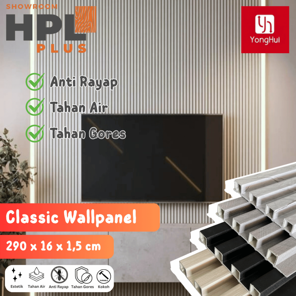 Jual Classic Wall Panel WPC Yonghui (Kotak) | Panel Dinding PVC 3D ...