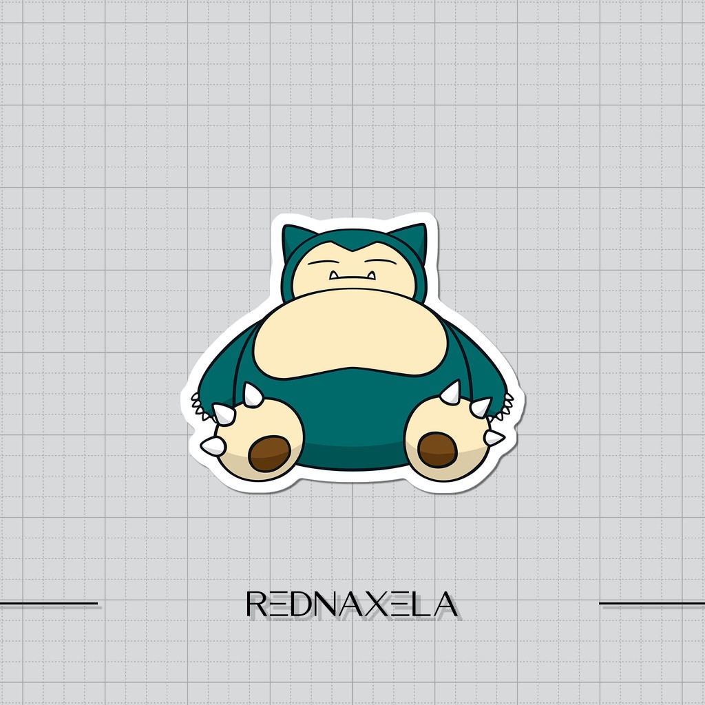 Jual Stiker Vinyl Snorlax Logo Pokemon Stiker Koper Stiker Laptop ...