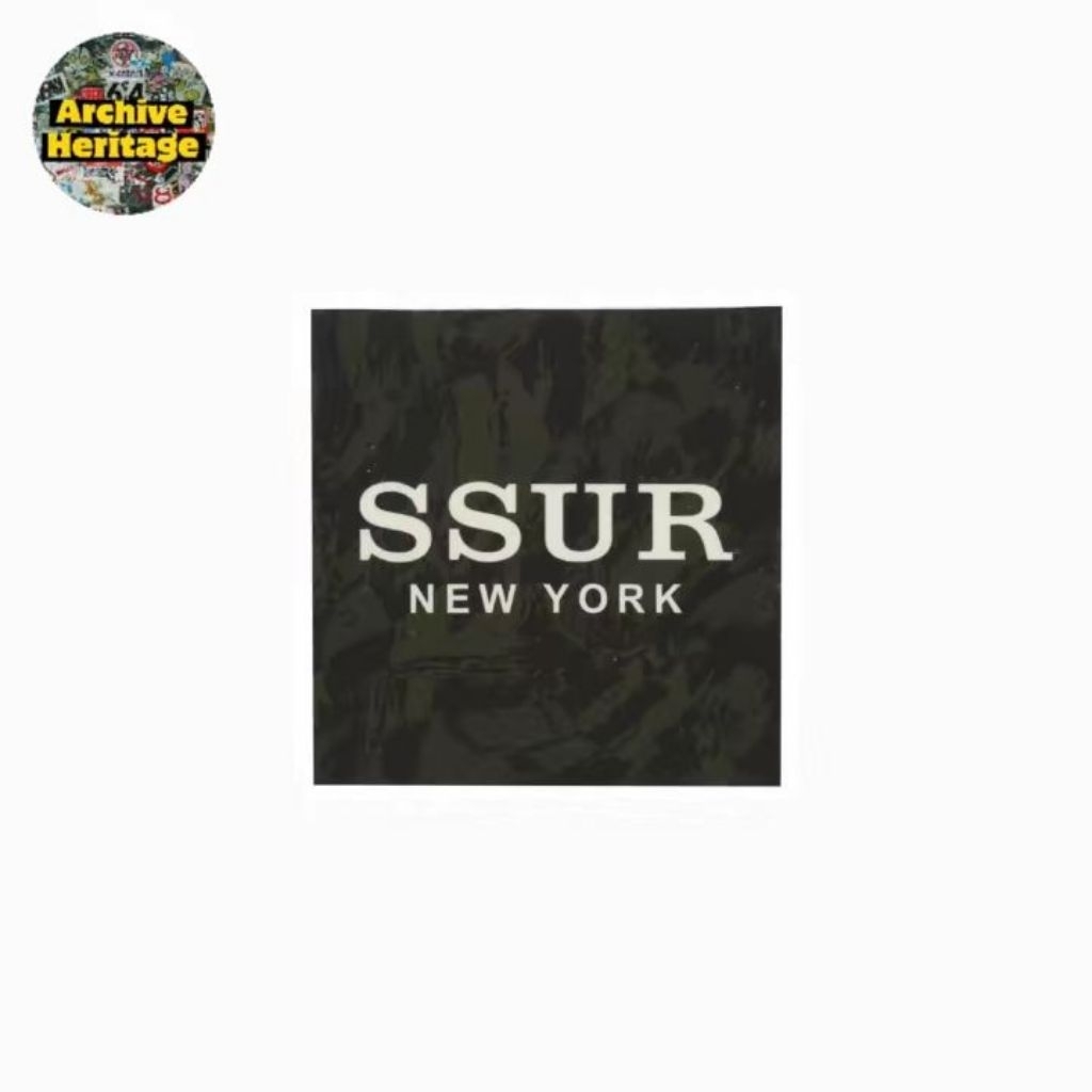 Jual sticker SSUR NY camo brand clothing streetwear stiker | Shopee ...