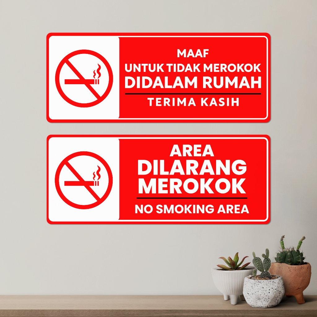 Jual Signage Dilarang Merokok | Papan No Smoking Area untuk Tempat Umum ...