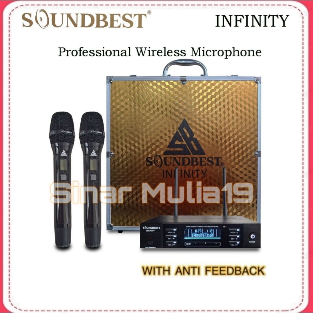Jual Mic Wireless Soundbest Infinity Original Mic Handheld Anti ...