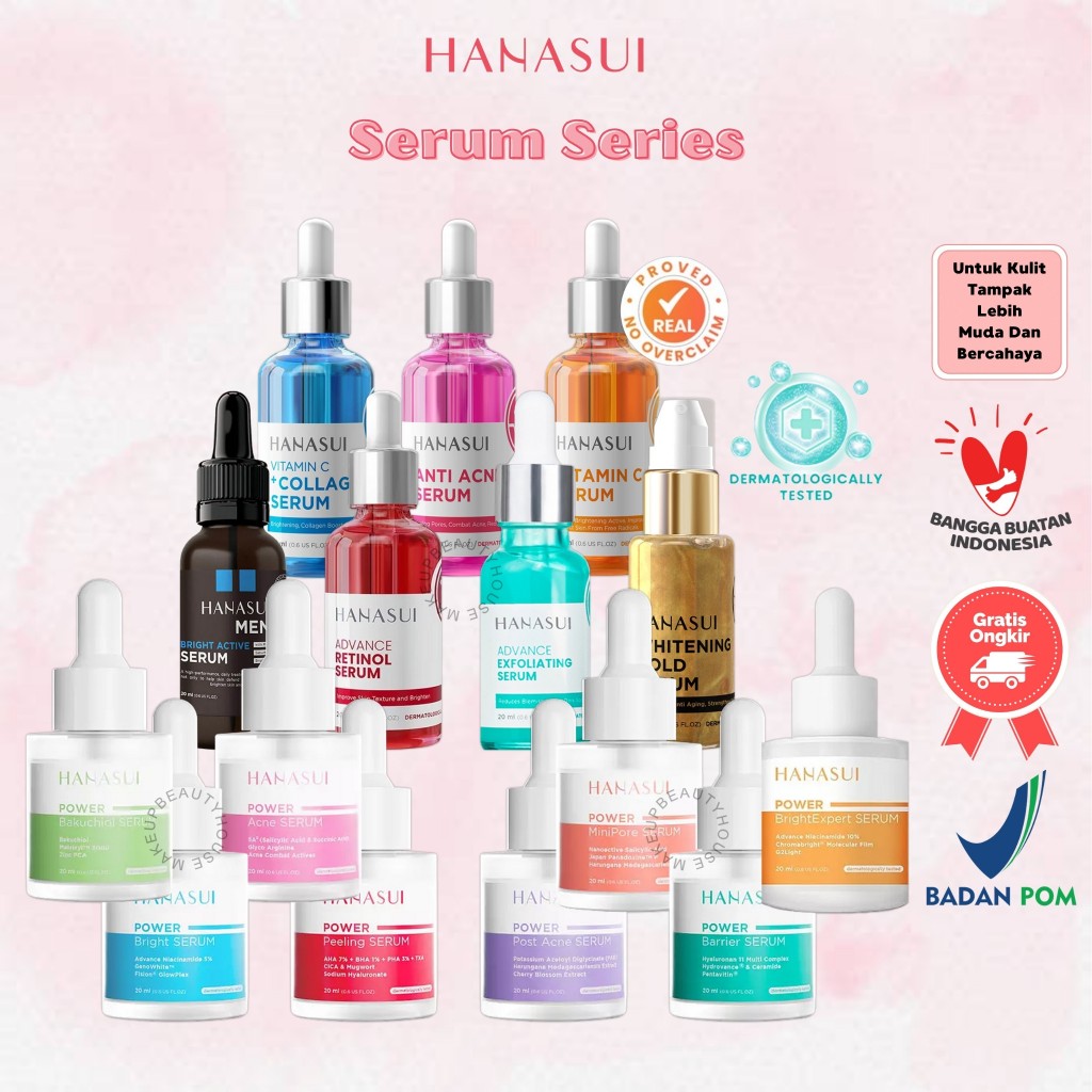 Jual HANASUI Serum | Power Serum 25ml / 20ml - Whitening Gold | Anti ...