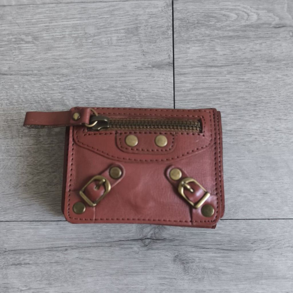 Jual Dompet Kulas Merah Bata Model Balen No Brand Preloved | Shopee ...