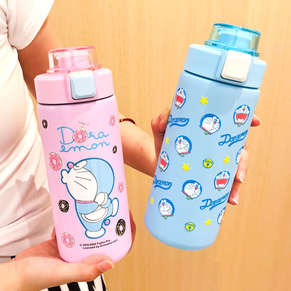 Jual Doraemon Thermos Stainless Steel Bottle 420ML - Botol Minum Anak ...
