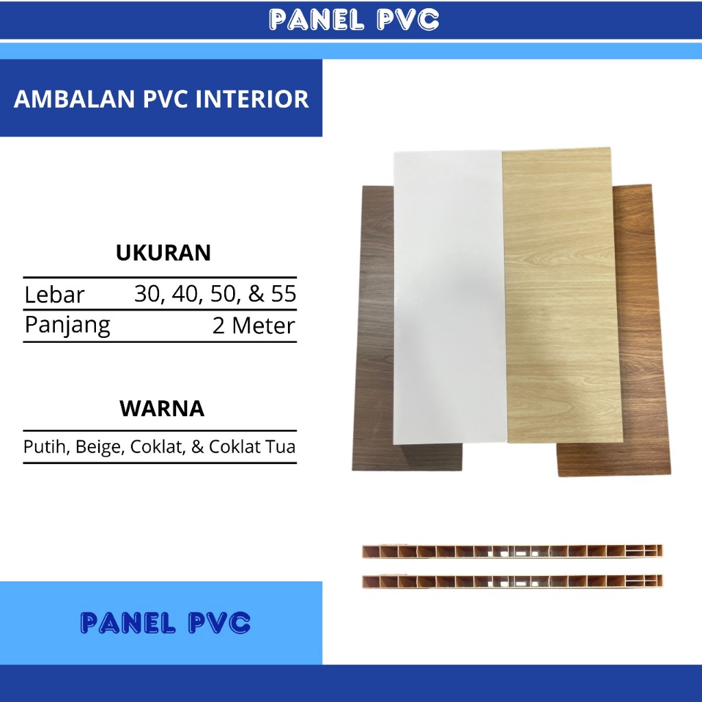 Jual Ambalan PVC Interior Rak Dinding Lemari Premium – Panjang 2 Meter ...