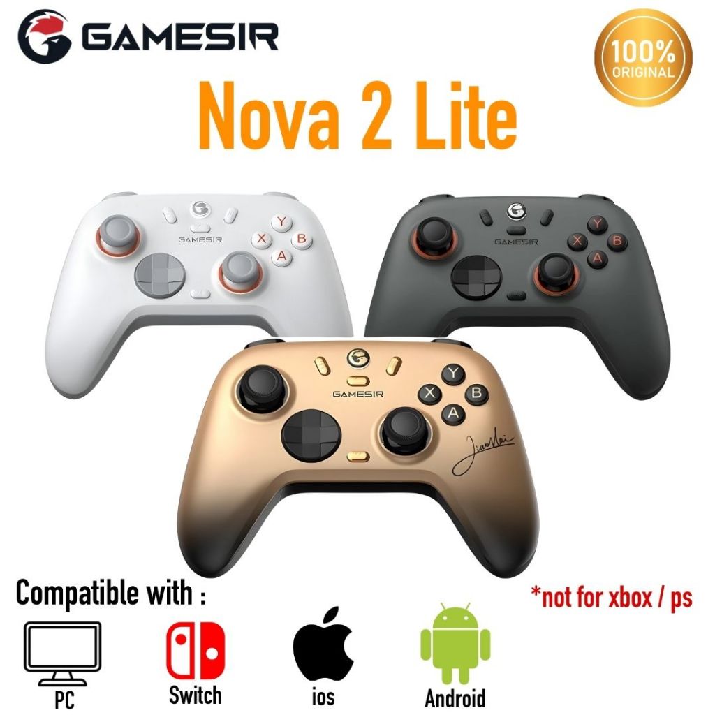 Jual Gamesir Nova 2 Lite T4N2 Wireless Controller With Hall Effect Gamepad PC Windows Android ...
