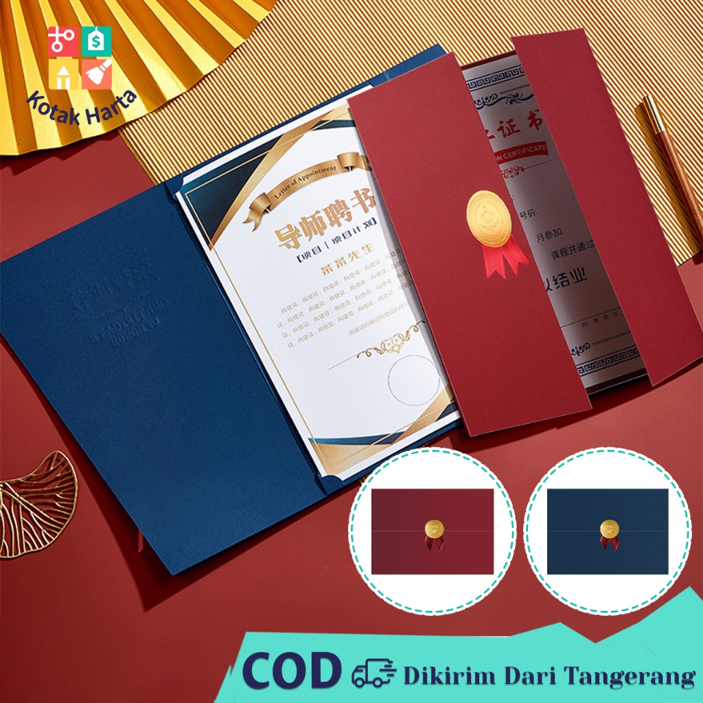 Jual Cover Map Raport A4 Isi Map Sertifikat Dan Piagam Ijazah Map Untuk ...