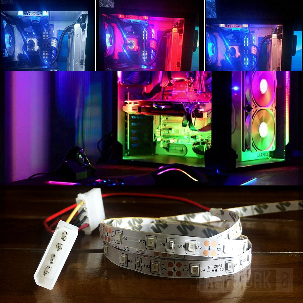 Jual LAMPU LED STRIP HIAS PC KOMPUTER DESKTOP CASING MODIFIKASI GAMING ...