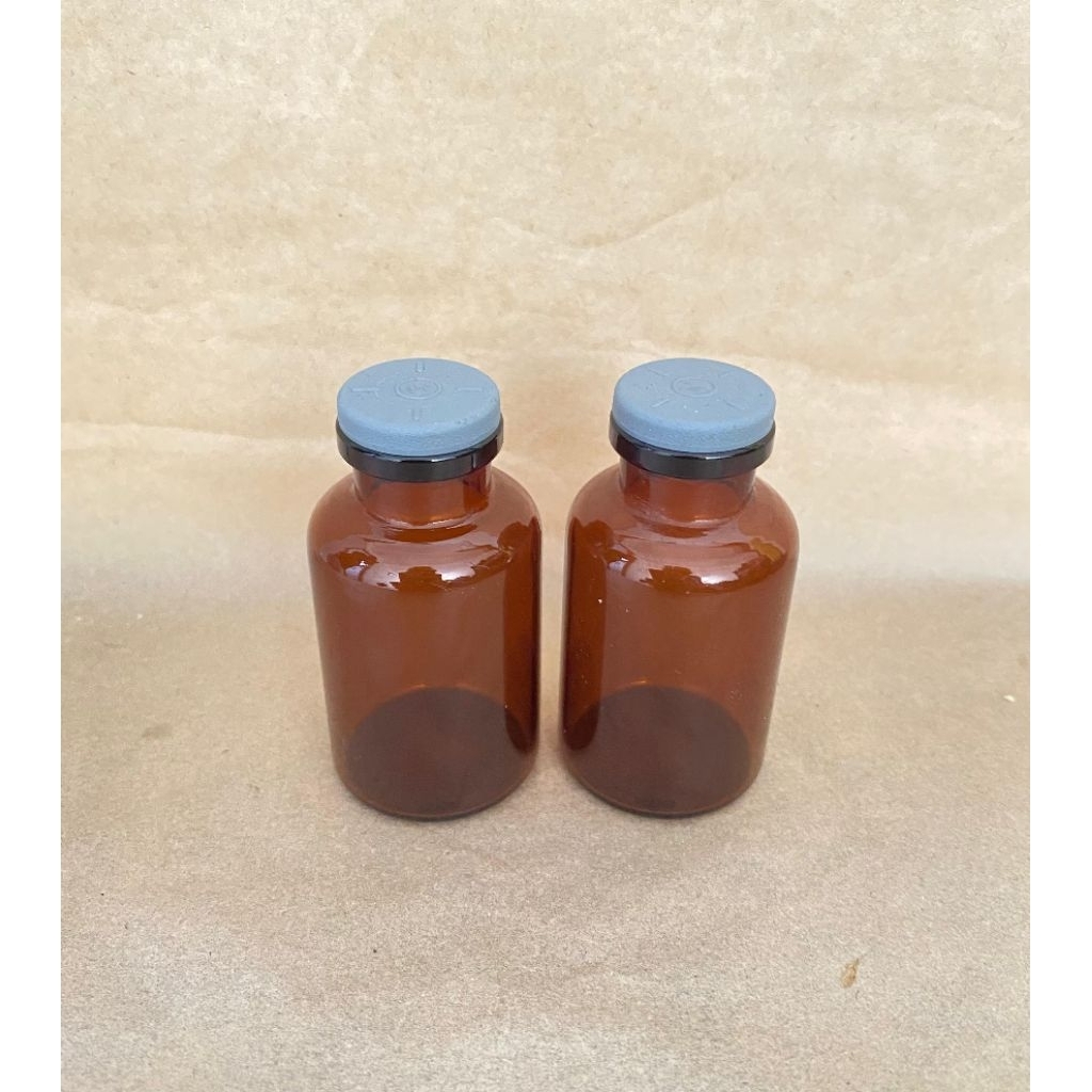 Jual Botol vial coklat 20ml / botol vial amber 20ml | Shopee Indonesia