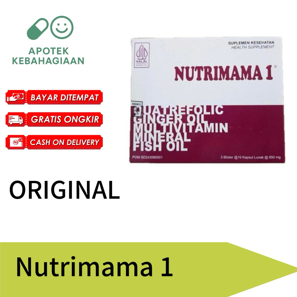 Jual Nutrimama 1 Strip Isi 10 Tablet Vitamin Suplemen | Shopee Indonesia
