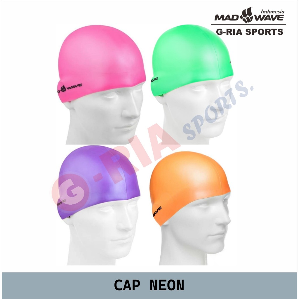 Jual Topi/Cap Renang Neon Polos All Size Original Mad Wave | Shopee ...