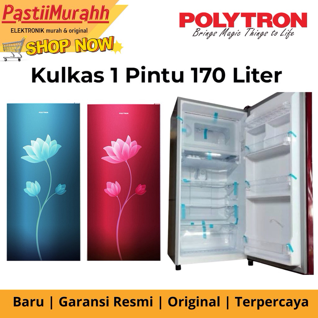 Jual LEMARI ES POLYTRON PRB 179 (170L) PRB 159 B/R (150L) KULKAS ...