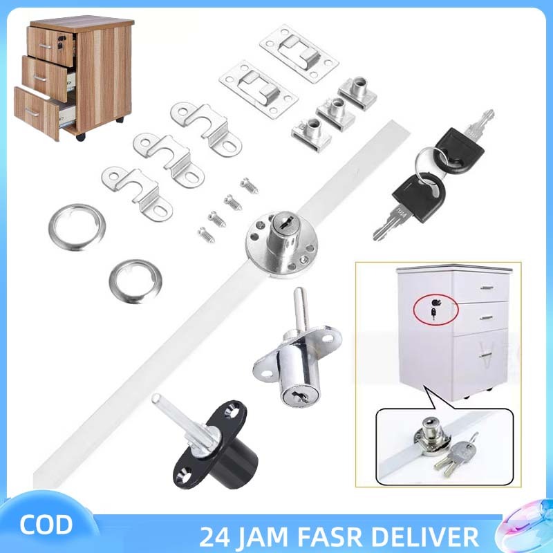 Jual 1Set Kunci Laci Sentral Depan Central Lock Hub Interlock Dengan Tiang 288-16 Kunci Laci ...