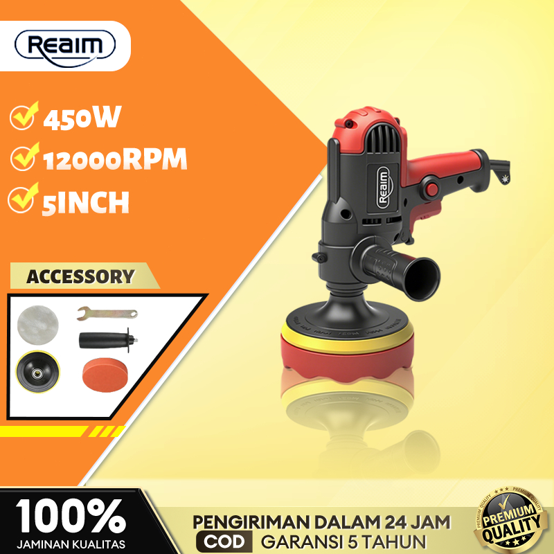 Jual Reaim Mesin Poles Listrik 450W Tugas Berat Mesin Poles Waxing ...