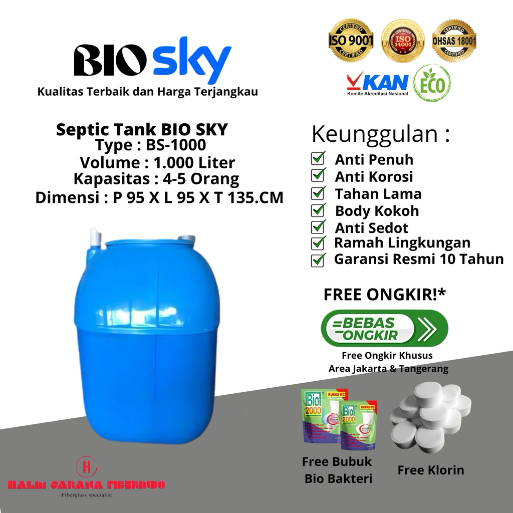 Jual Septic Tank Bio Biotech Biotank Biofilter Biotaff Sepiteng Biofil ...