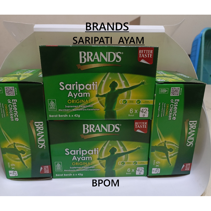 Jual BRAND'S Saripati Ayam ORIGINAL 42gr (isi 6 botol) | Shopee Indonesia