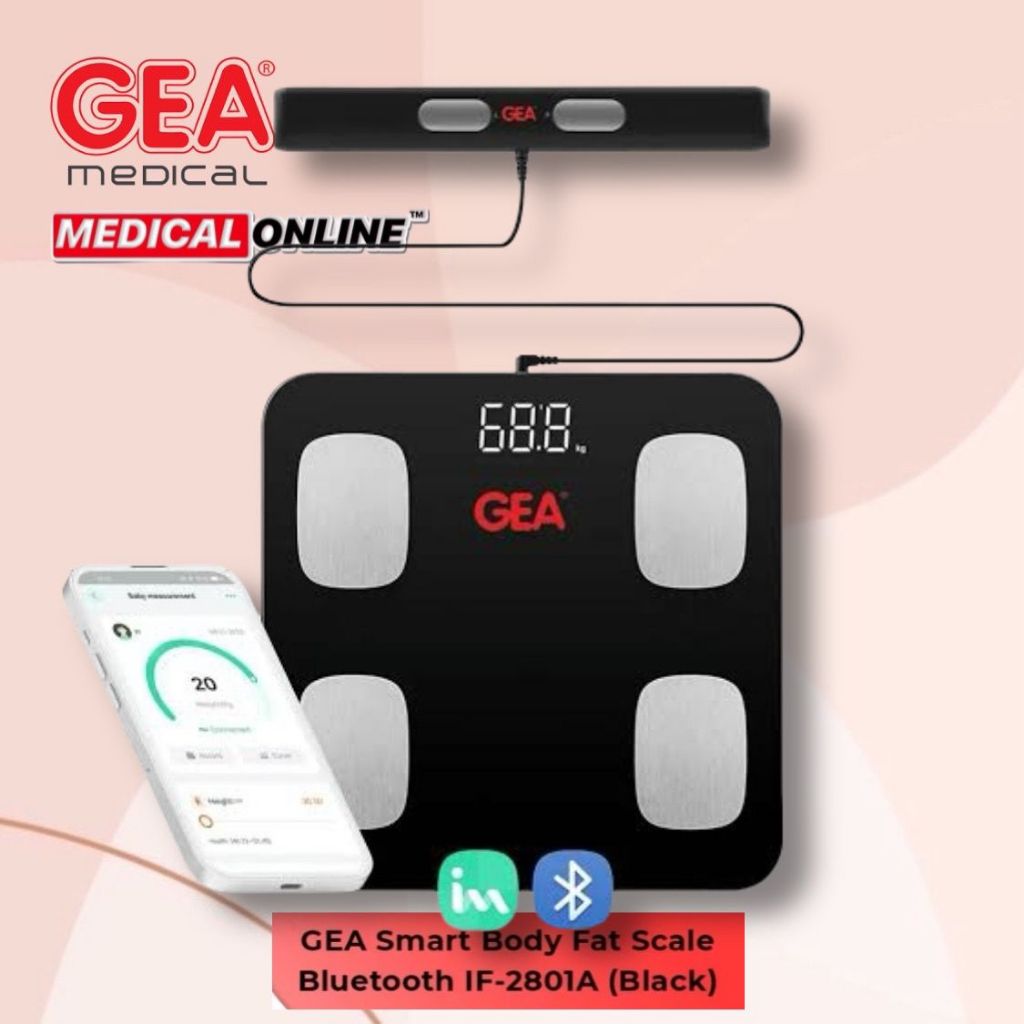 Jual GEA TIMBANGAN BADAN DIGITAL BLUETOOTH SMART BODY FAT SCALE ...