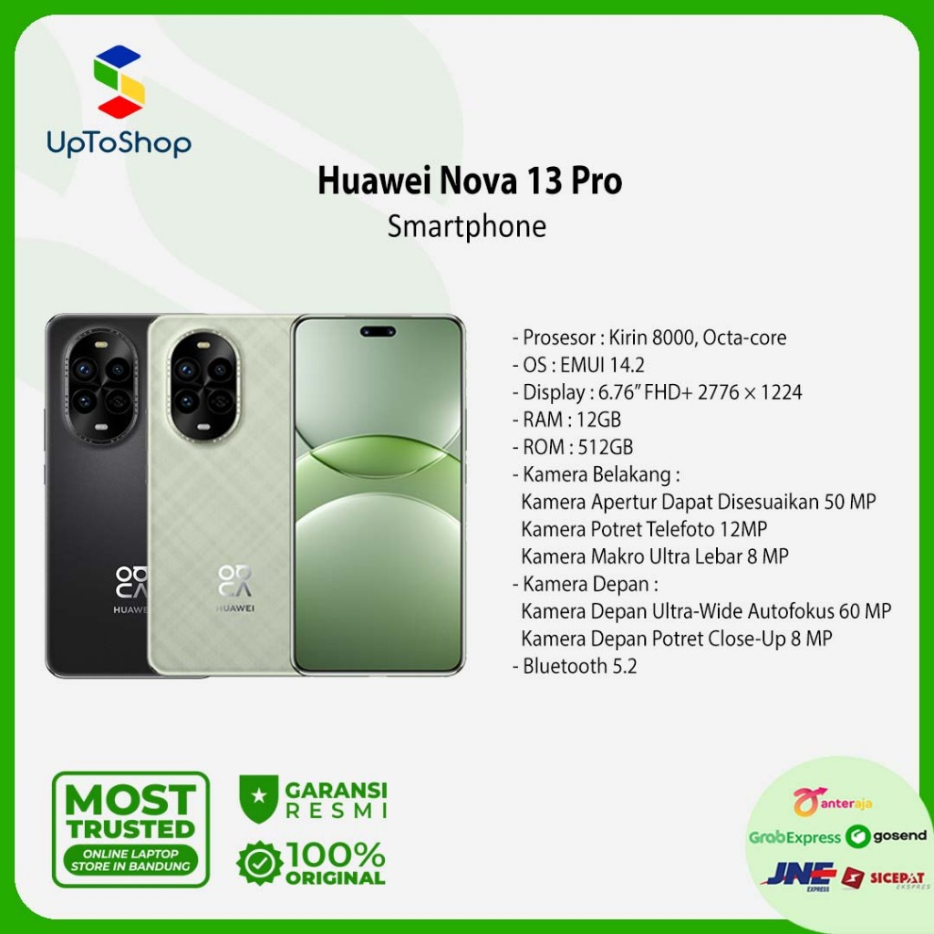 Jual HUAWEI nova 13 Pro | 12GB + 512GB | 60 MP Front Ultra Portrait ...