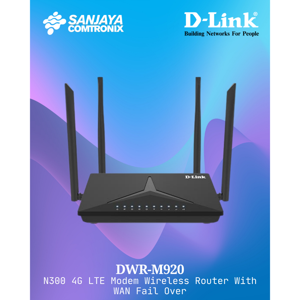 Jual D-Link DWR-M920 N300 4G LTE Modem Wireless Router With WAN Fail ...