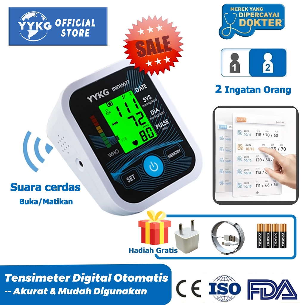 Jual 【COD】Tensimeter Digital Otomatis - Akurat & Mudah Digunakan Alat ...