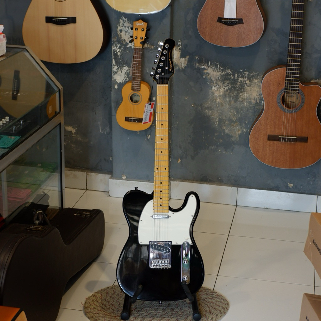 Jual Gitar Scorpion ST130 Black Elektrik Guitar Telecaster | Shopee Indonesia
