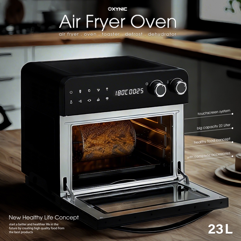 Jual OXYNIC Air fryer Oven touchscreen 23 Liter 5in1 serbaguna Airfryer ...