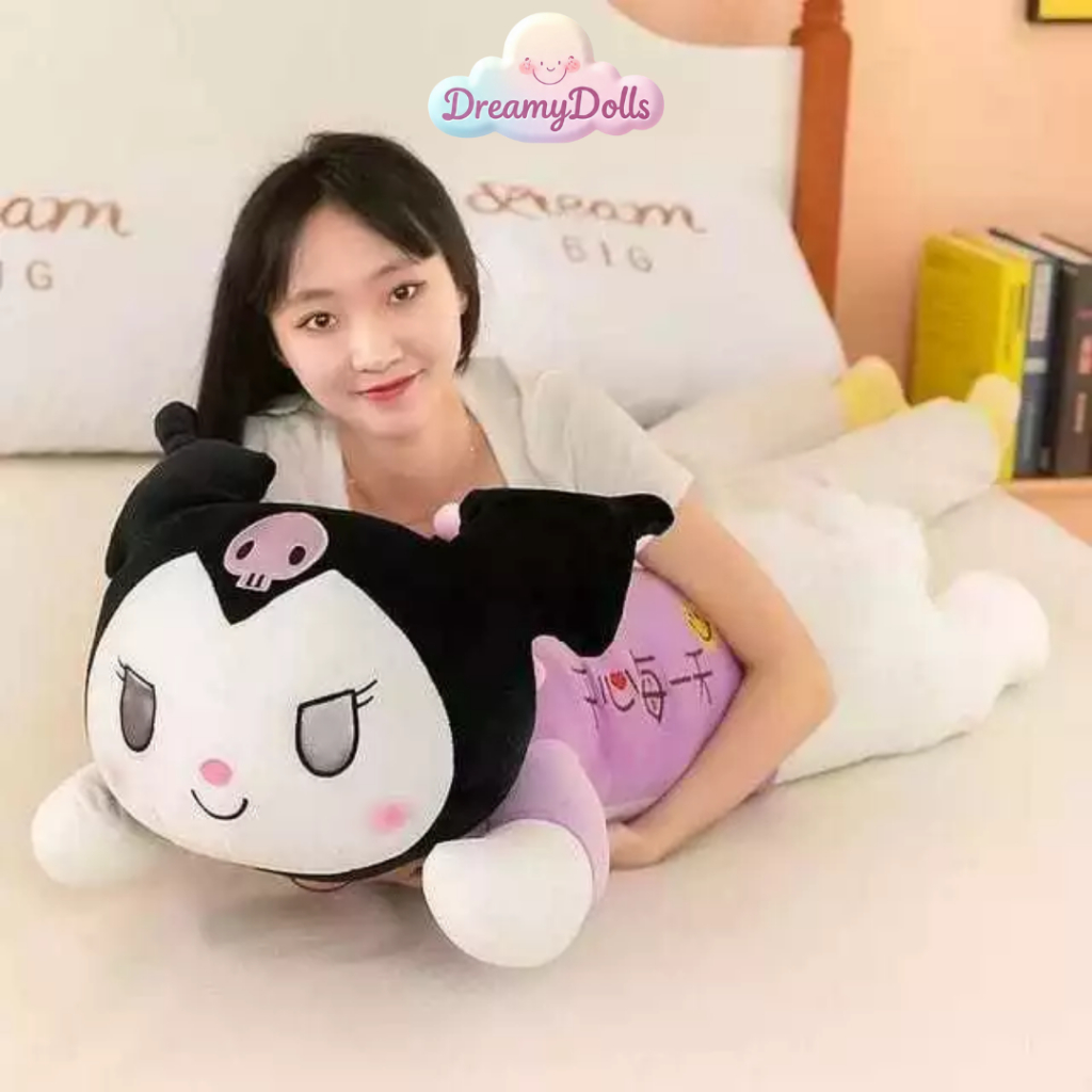 Jual DreamyDoll's Bantal Guling Karakter Cartoon Sanrio Kuromi Lying ...