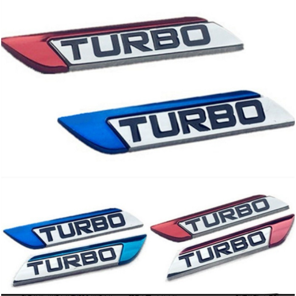 Jual Stiker Emblem Turbo Mobil 3D Metalik Universal Timbul | Shopee ...