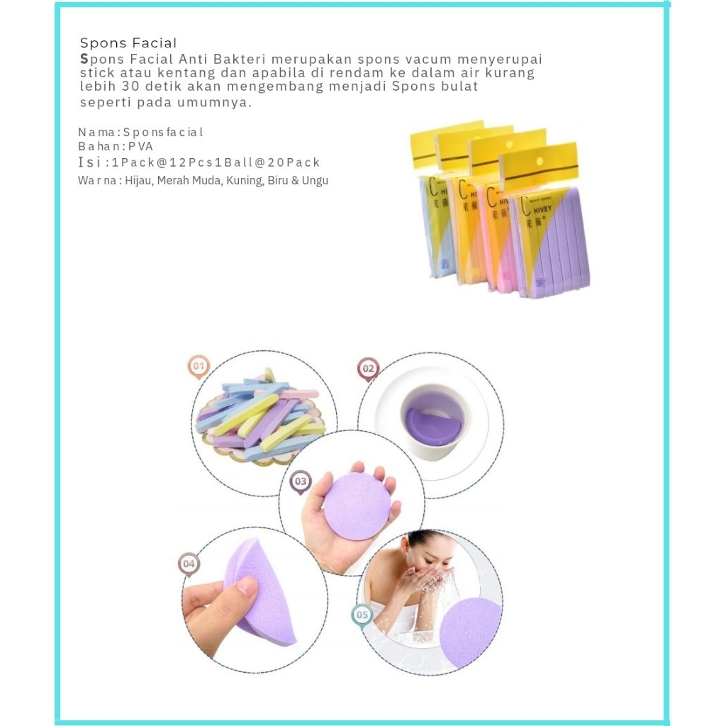 Jual spons kentang isi 1pack (12pcs) | Shopee Indonesia