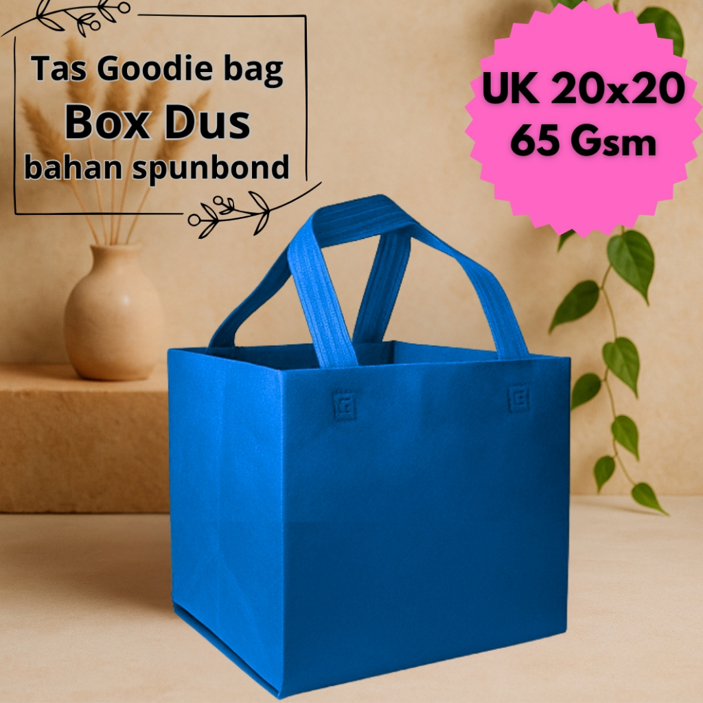 Jual (Lusin = 12PCS)Tas Spunbond Tas Box Dus pres 20x20 | Tas Kotak ...