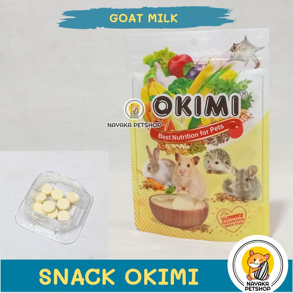Jual Okimi Goat Milk Tablets Tablet Susu Kambing Snack Hamster Goat ...