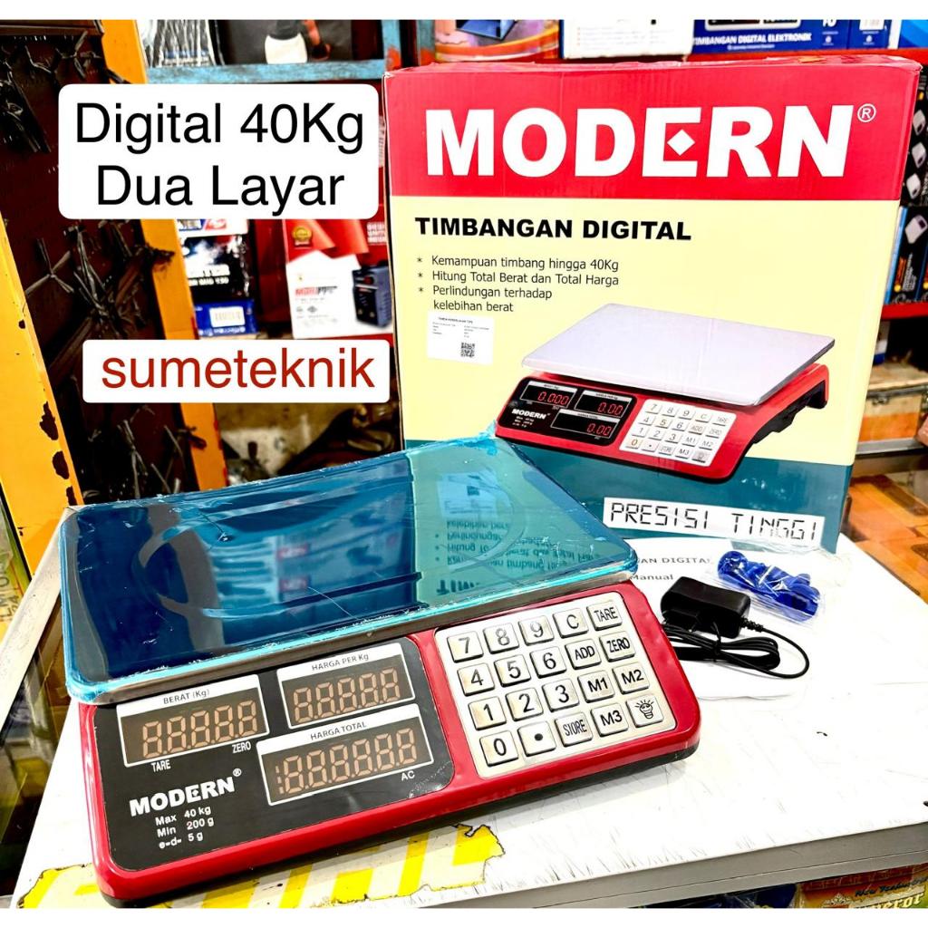 Jual Timbangan Digital Modern 40KG Digital Scale 40KG Modern Panel ...