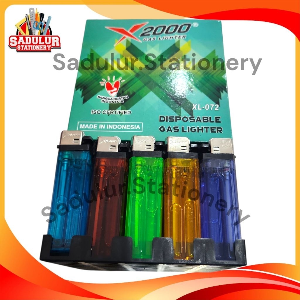 Jual KOREK GAS RODA X2000 / KOREK API GAS Korek Roda Kotak (1pak isi ...