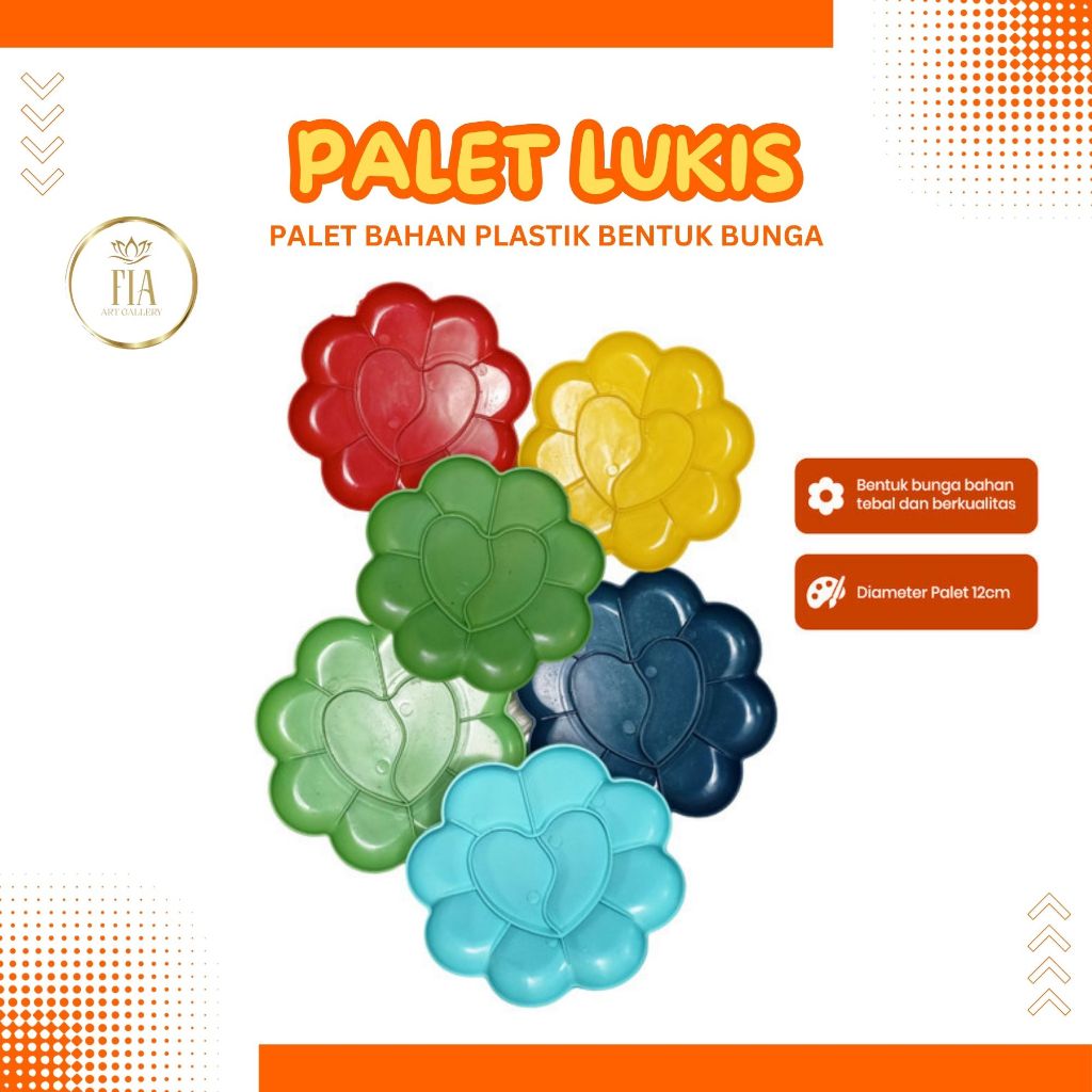Jual Palet Lukis Wadah Cat Air Minyak Watercolor Peralatan Alat Melukis ...
