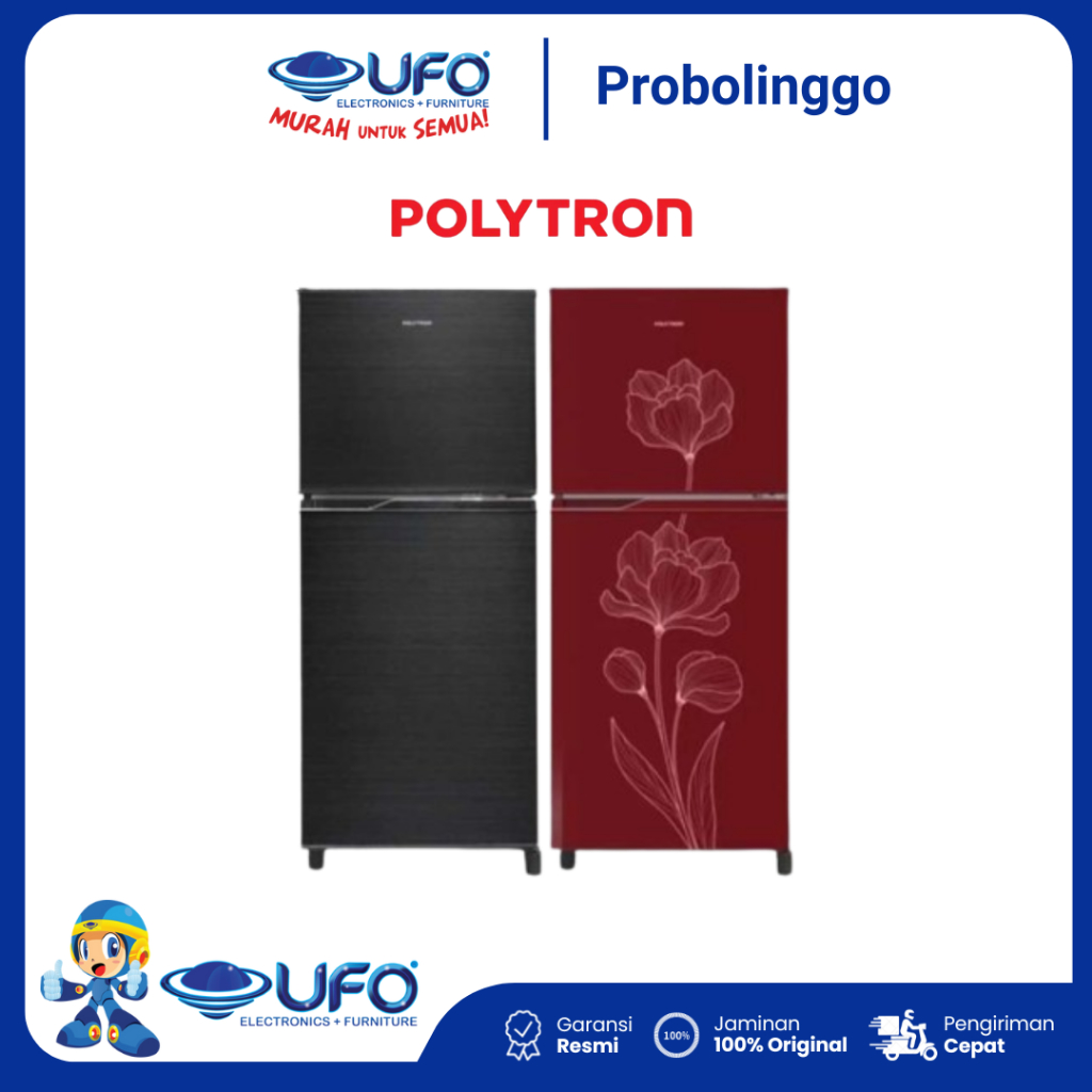 Jual POLYTRON LEMARI ES 2 PINTU PRB200R/Y | Shopee Indonesia