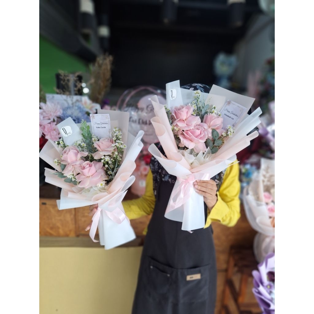 Jual Buket bunga mawar fresh/ buket bunga asli/buket murah semarang ...