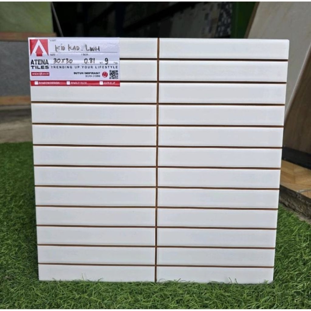 Jual Keramik Atena Precut Mozaic Putih Dhop Satin 30x30 Kid Ked LWH ...
