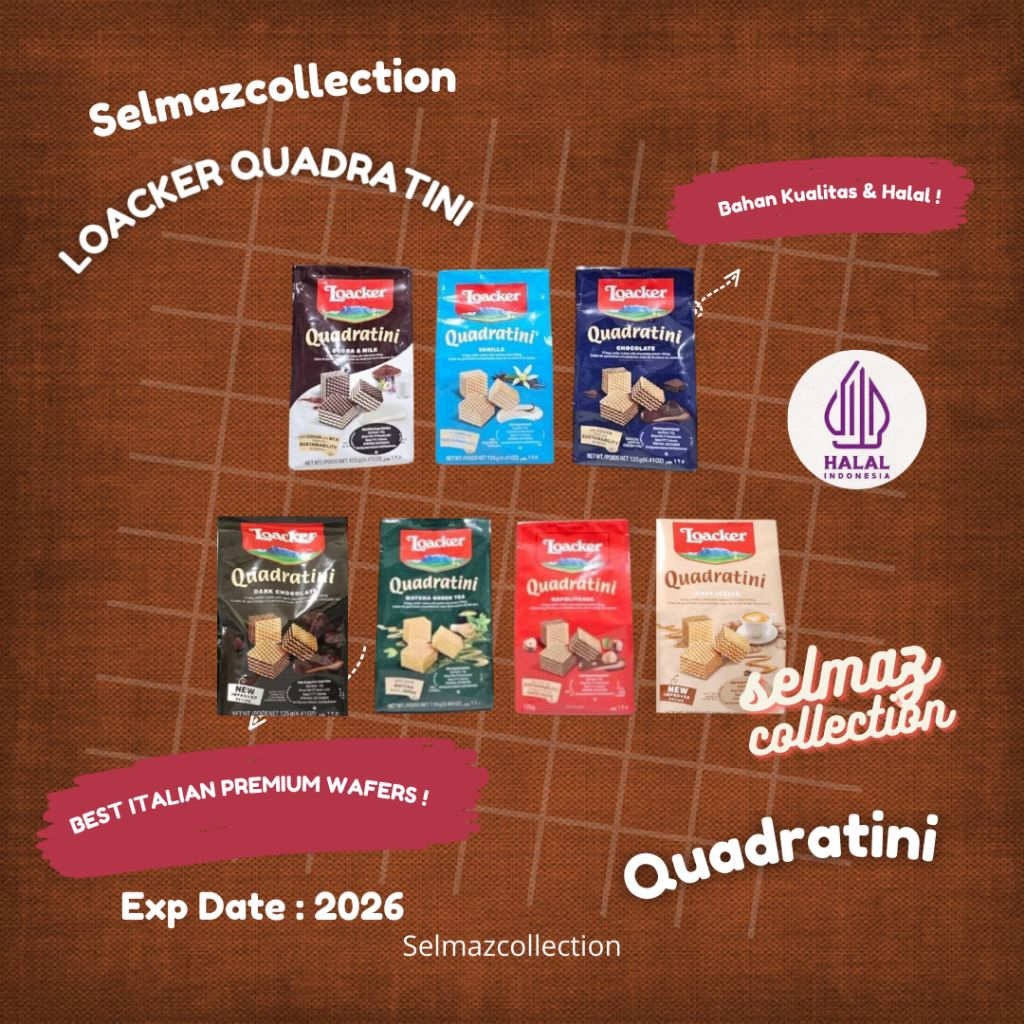 Jual Loacker Quadratini 125gr Loacker Wafer Quadratini Chocolate ...