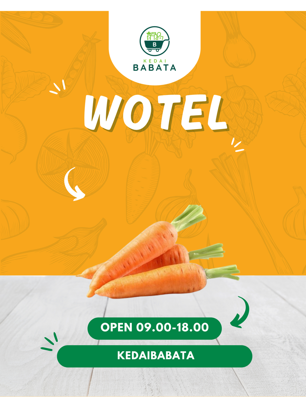 Jual Wortel Besar Fresh Baby Wortel Mini Kecil Carrot Fresh Segar ...