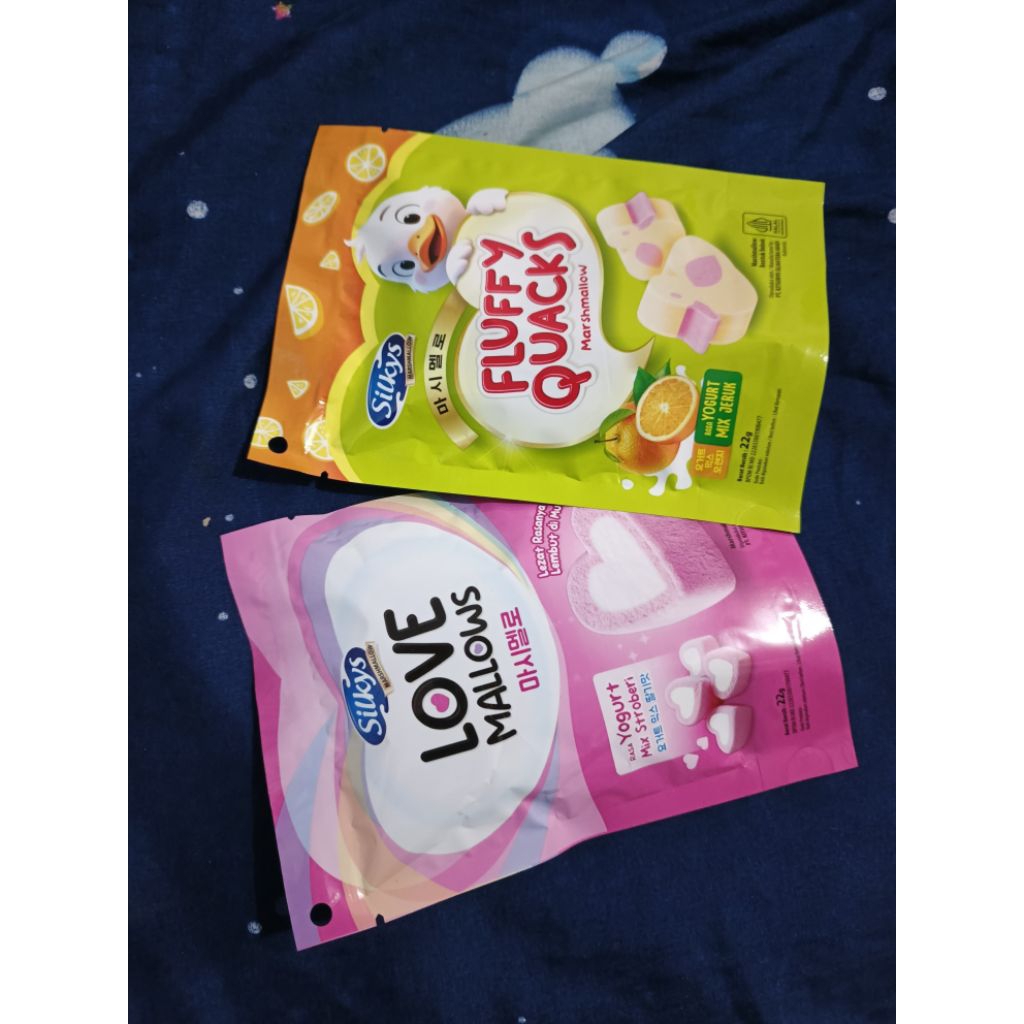 Jual Love mallows silkys & Fluffy Quacks 1 dus isi 60 pcs | Shopee ...