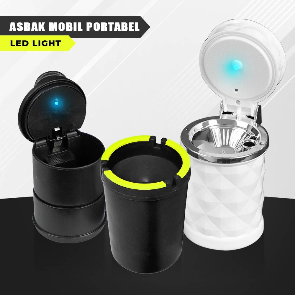 Jual Asbak Mobil LED Glow In The Dark Mini Portable Asbak Universal ...
